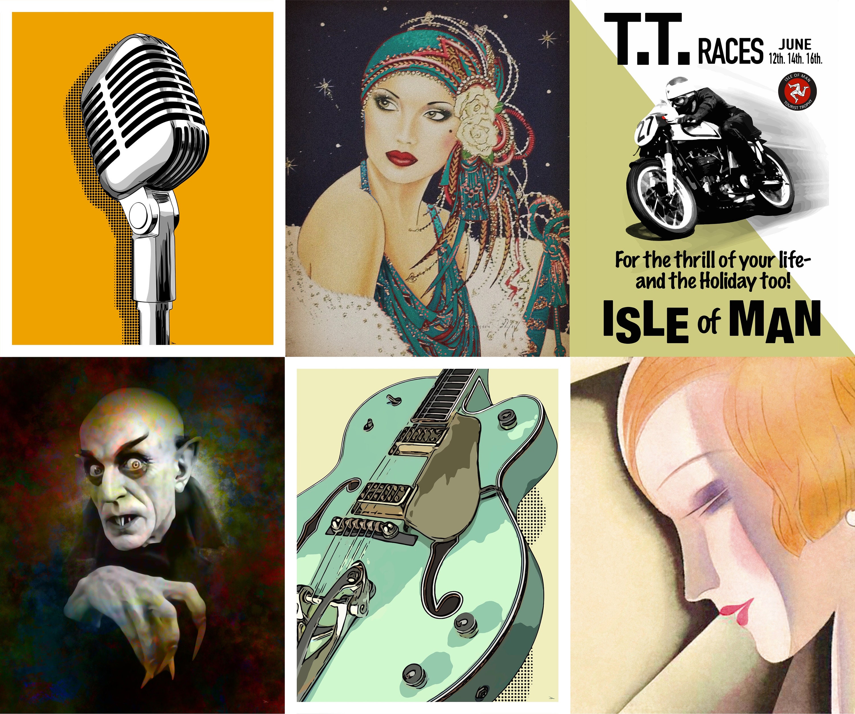 Mod Poster Mod Print Scooter Poster Scooter Print Mod Couple a Way of ...