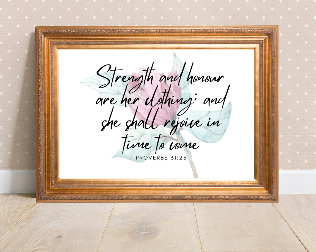 Inspirational Quote, Proverbs, Scripture Wall Art, Christian Printable ...