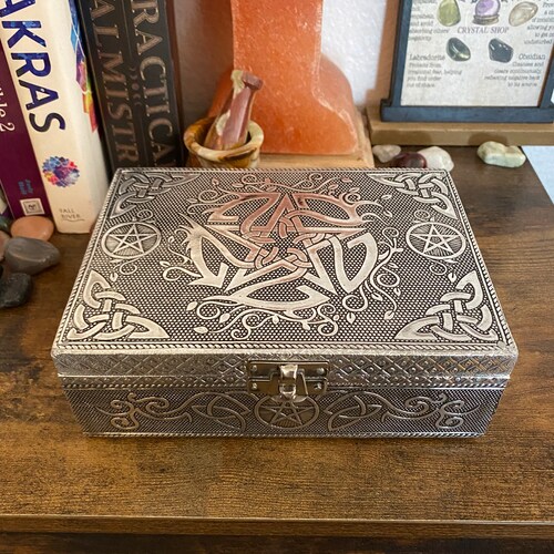 Tarot Deck Box green tarot Leather deck Box tarot Bag | Etsy