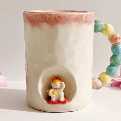Napping Cat Mug Made to Order One of a Kind Handmade - Etsy