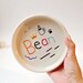 Custom Cute and Cheerful Pet Plate, 2 to 3 Designs, Handmade Pottery ...