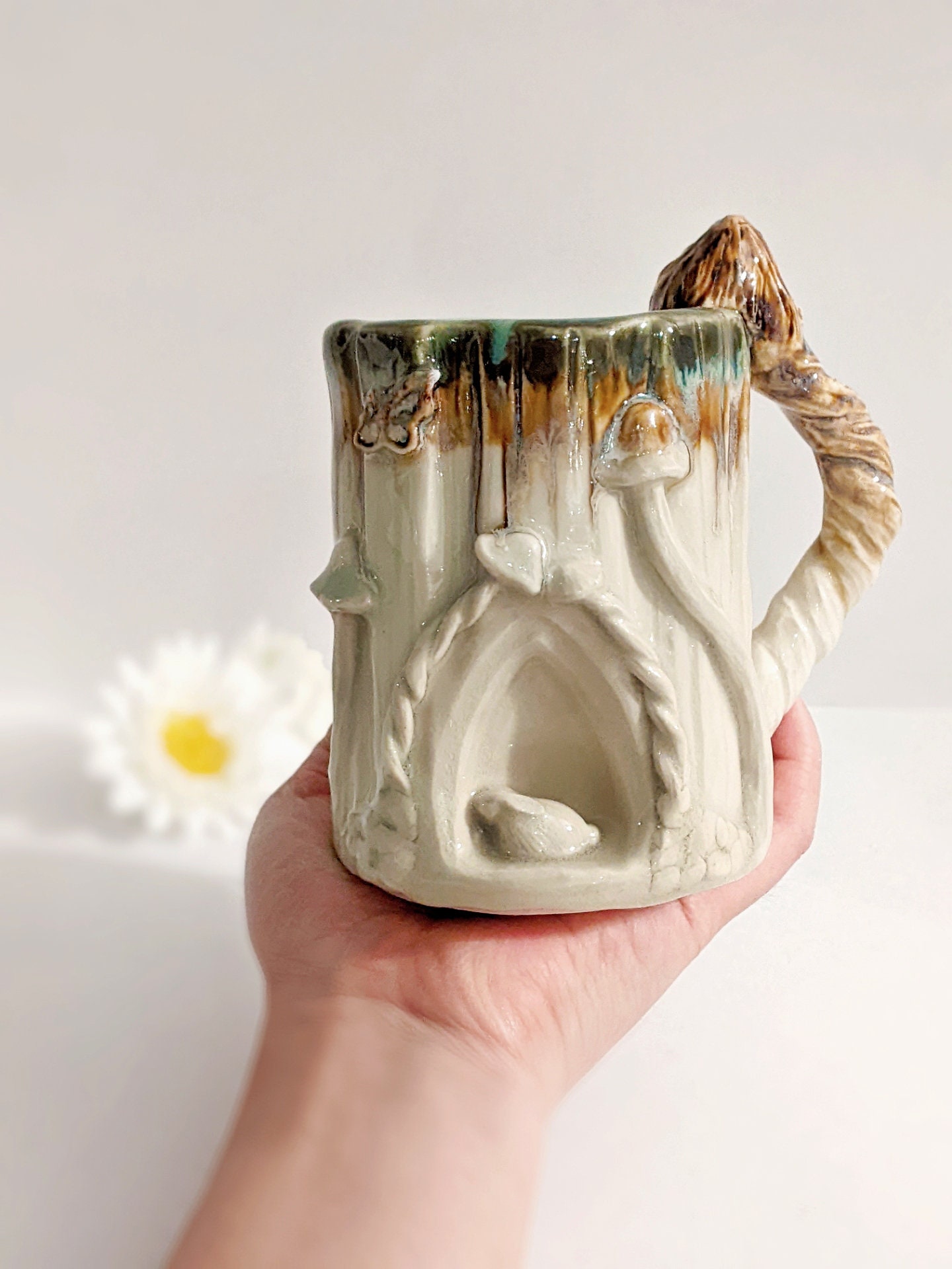 Dreaming Bunny Mug Made to Order One of a Kind Stoneware - Etsy
