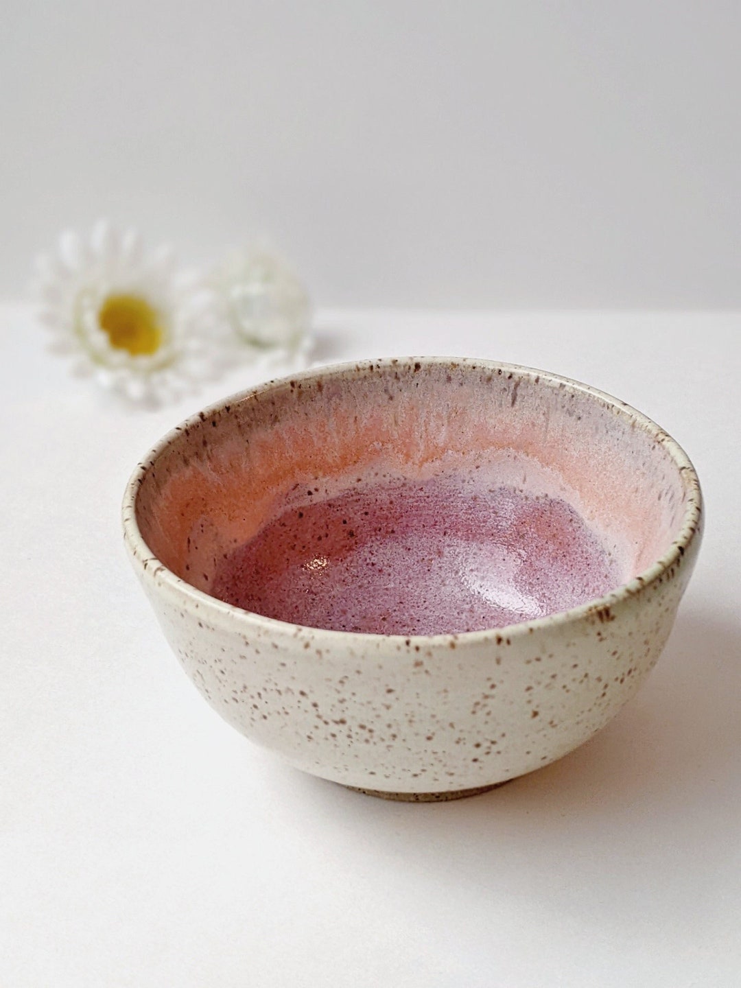 Speckled Pink Bowl, Made to Order, Bowl Set, Handmade Bowl, Great for ...