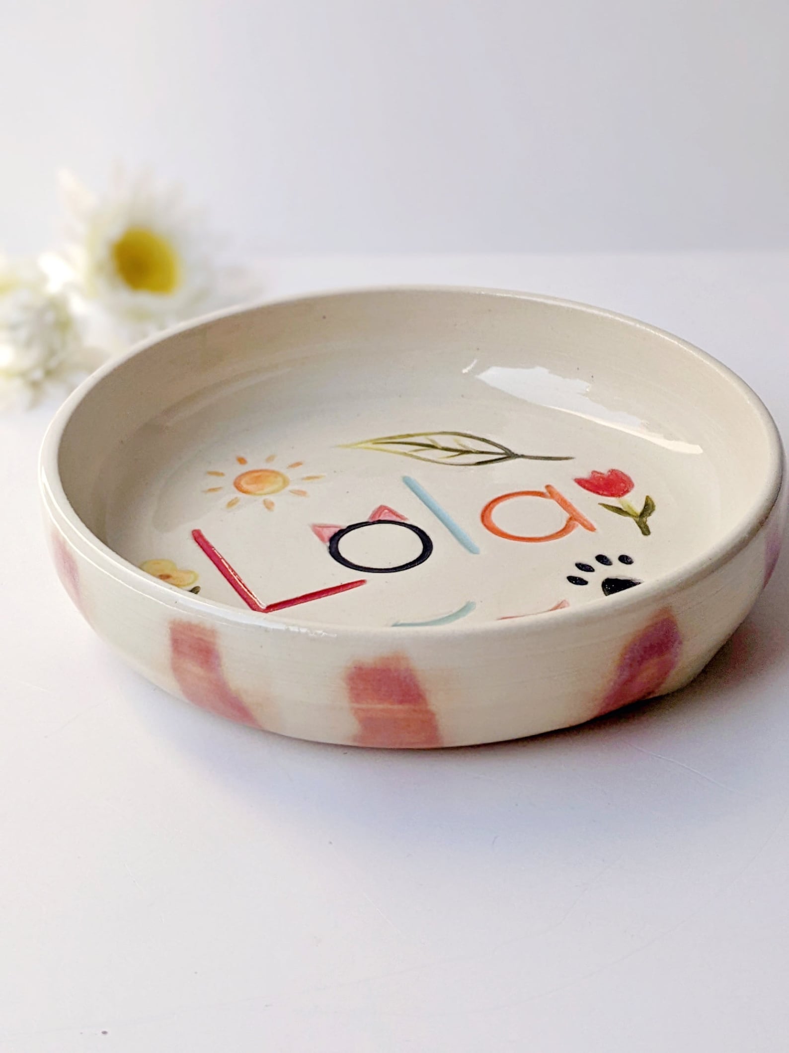 Custom Cute and Cheerful Pet Plate 2 to 3 Designs Handmade - Etsy