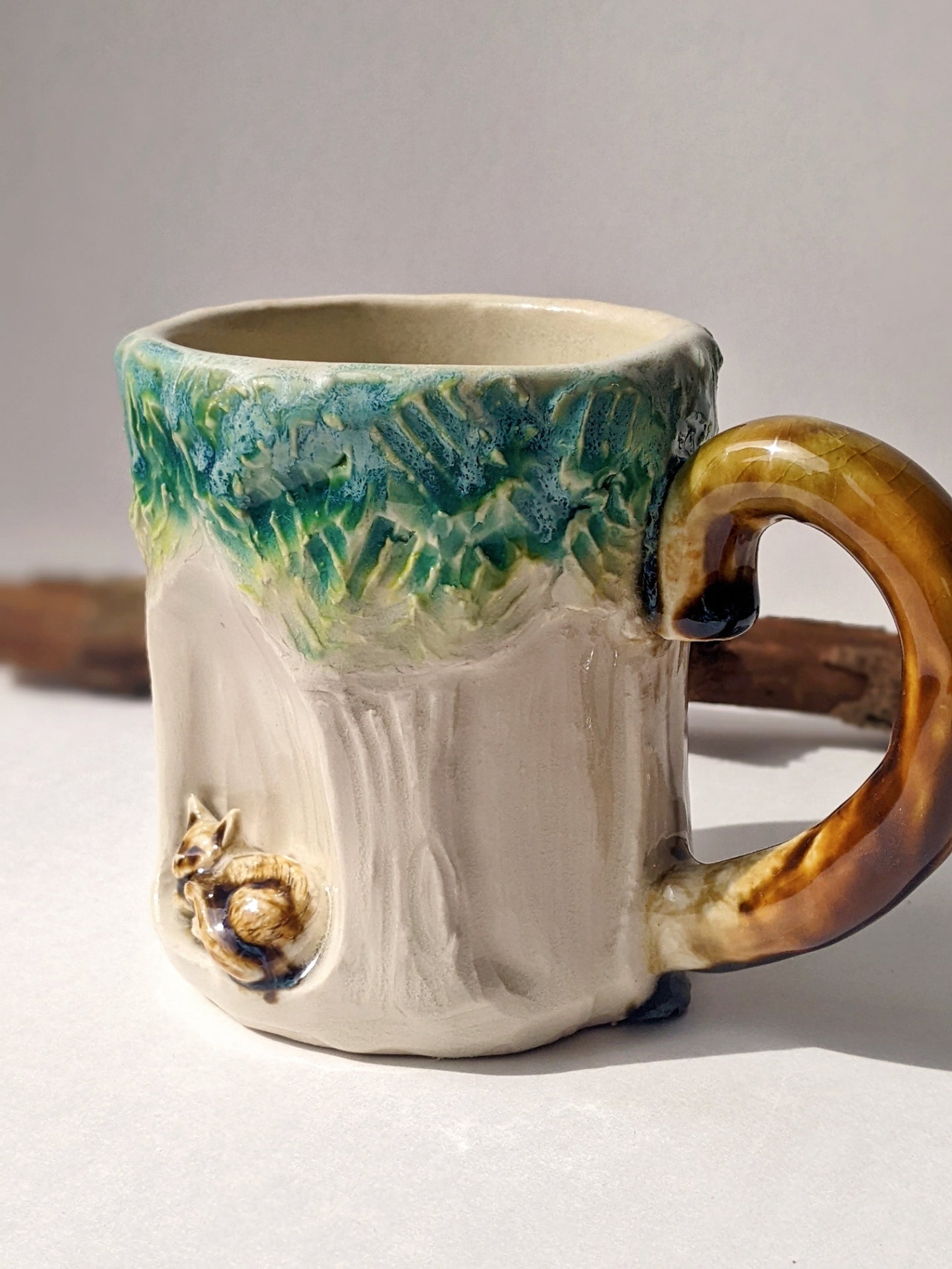 Napping Cat Mug Made to Order One of a Kind Handmade - Etsy