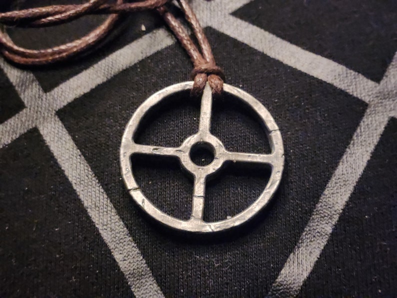 Antiqued Pewter Sun / Solar Cross Pendant - Etsy