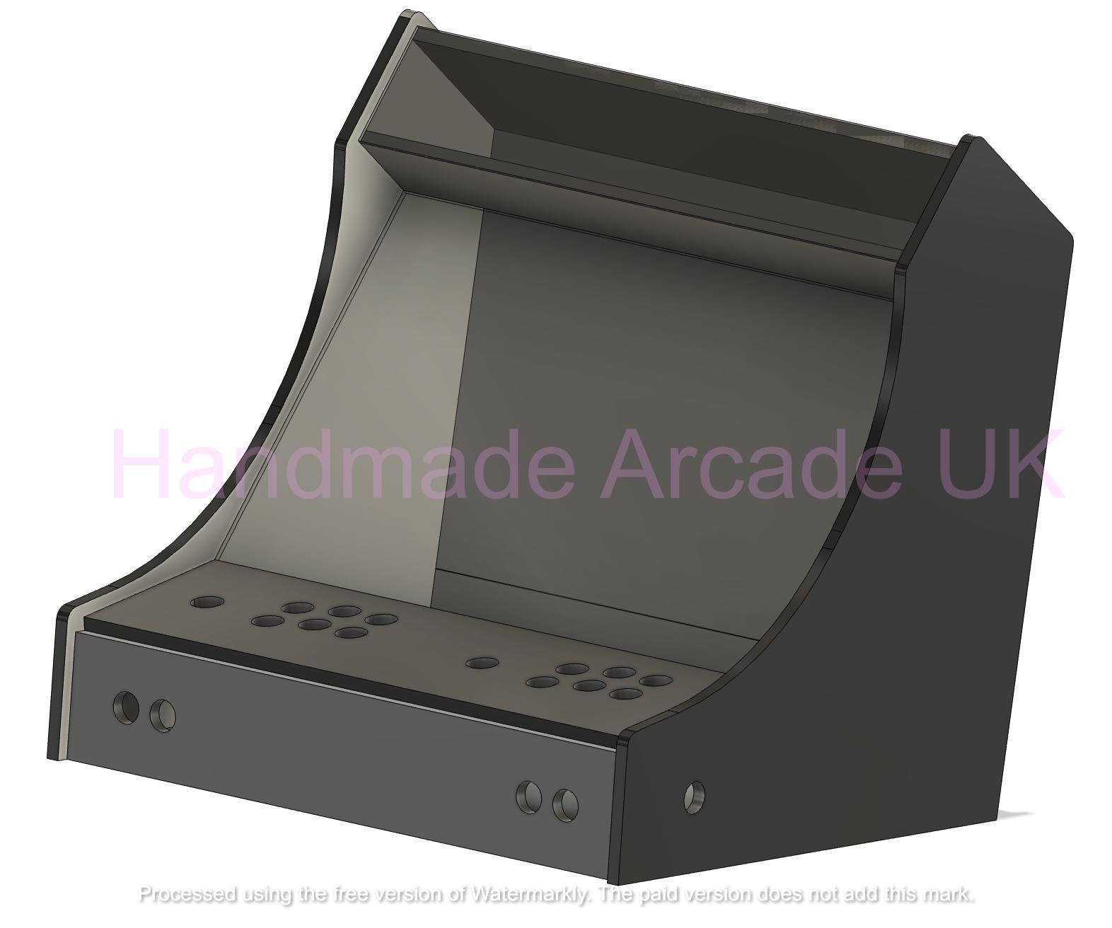 24” Bartop Arcade Cabinet Design Plans With Fusion360 CAD Project File ...