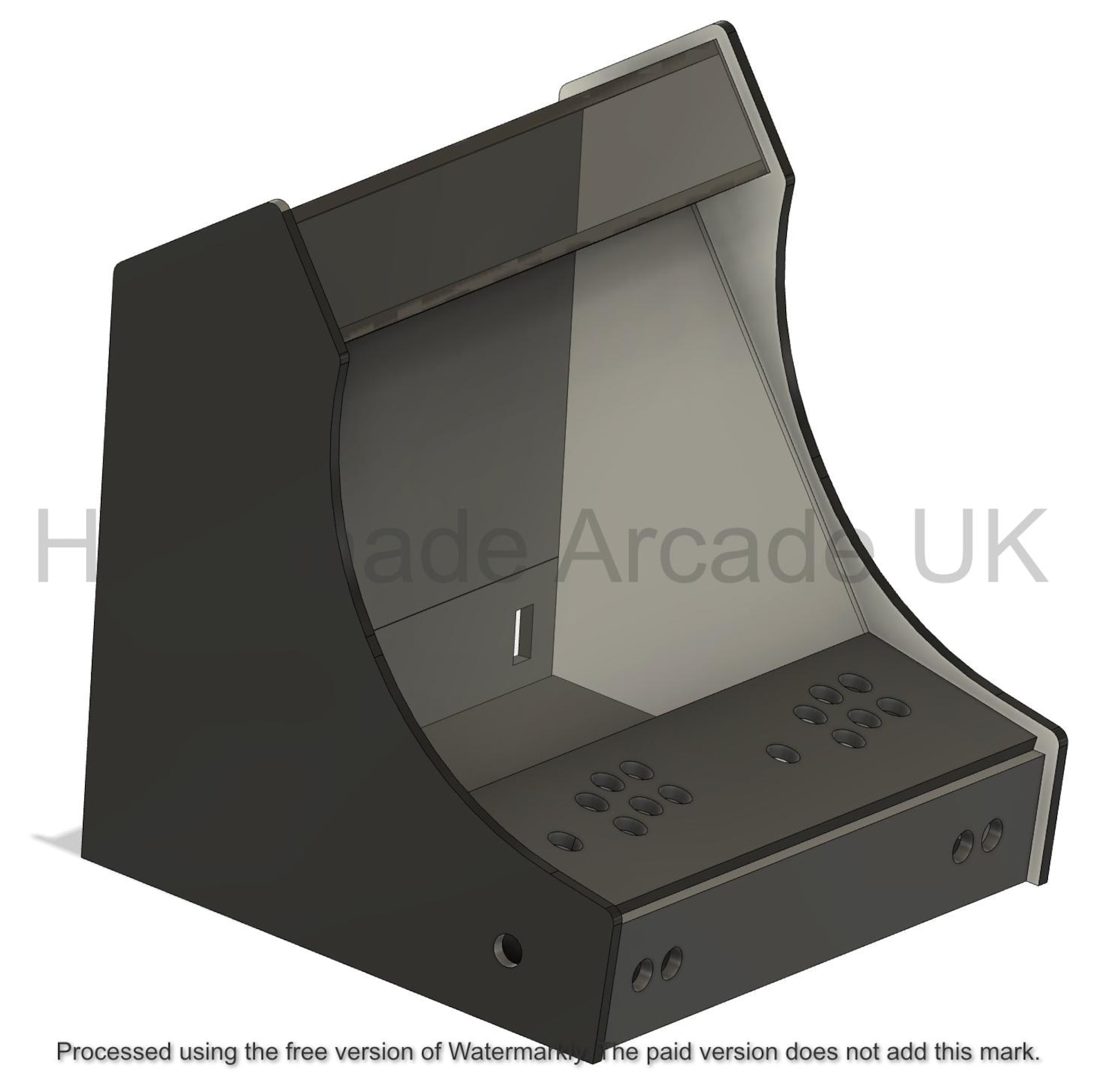 24” Bartop Arcade Cabinet Design Plans With Fusion360 CAD Project File ...