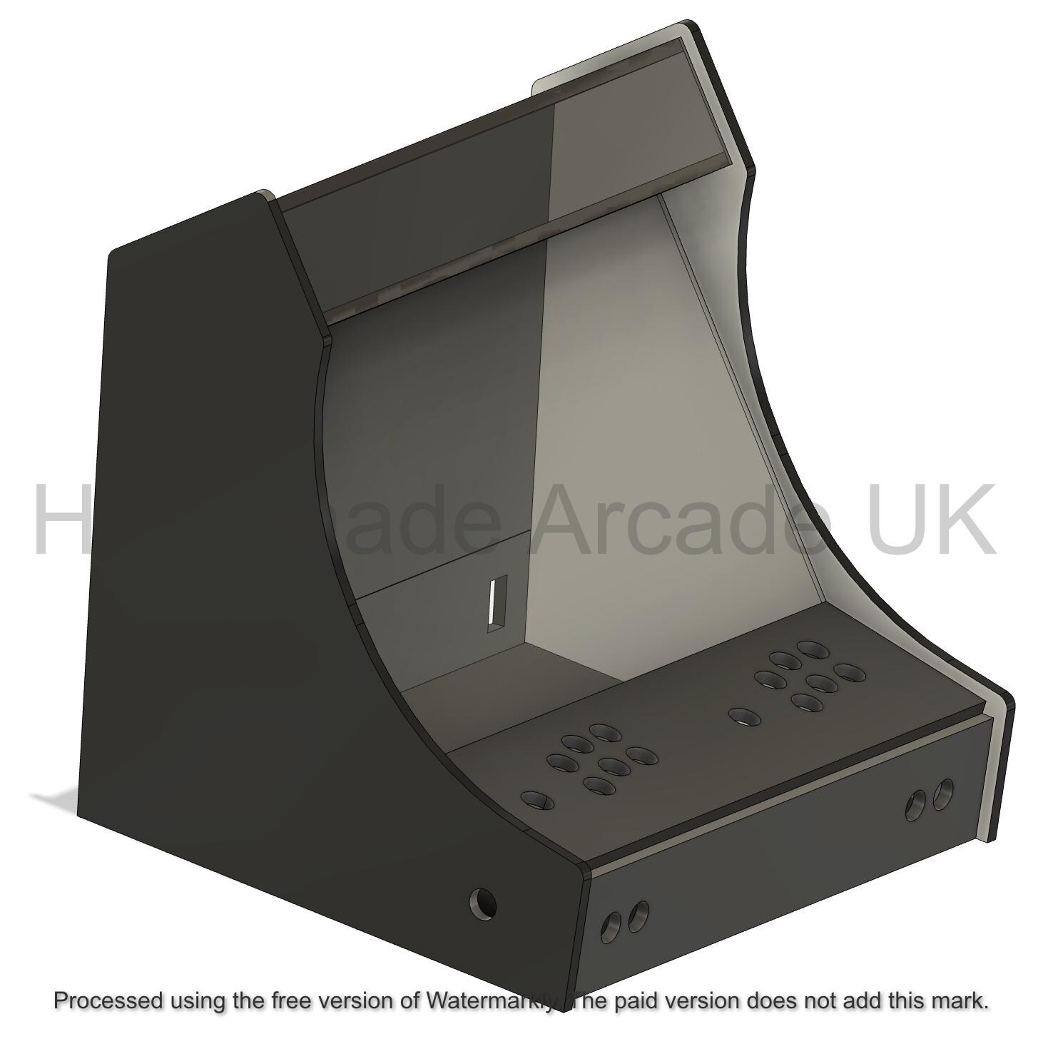 24” Bartop Arcade Cabinet Design Plans With Fusion360 CAD Project File ...