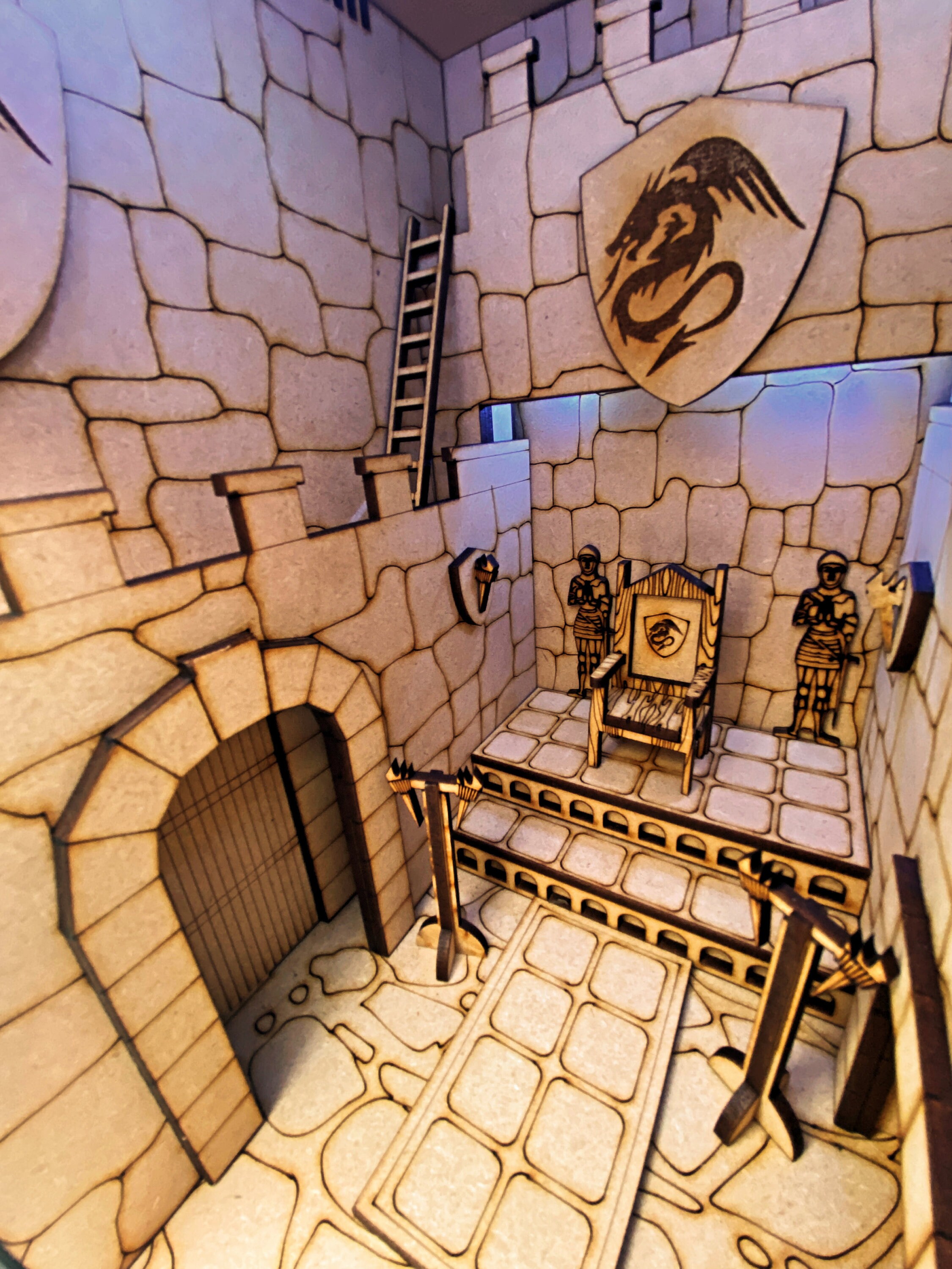 Medieval Fantasy Castle - Throne Room - Royal Palace - Laser Cut or CNC ...