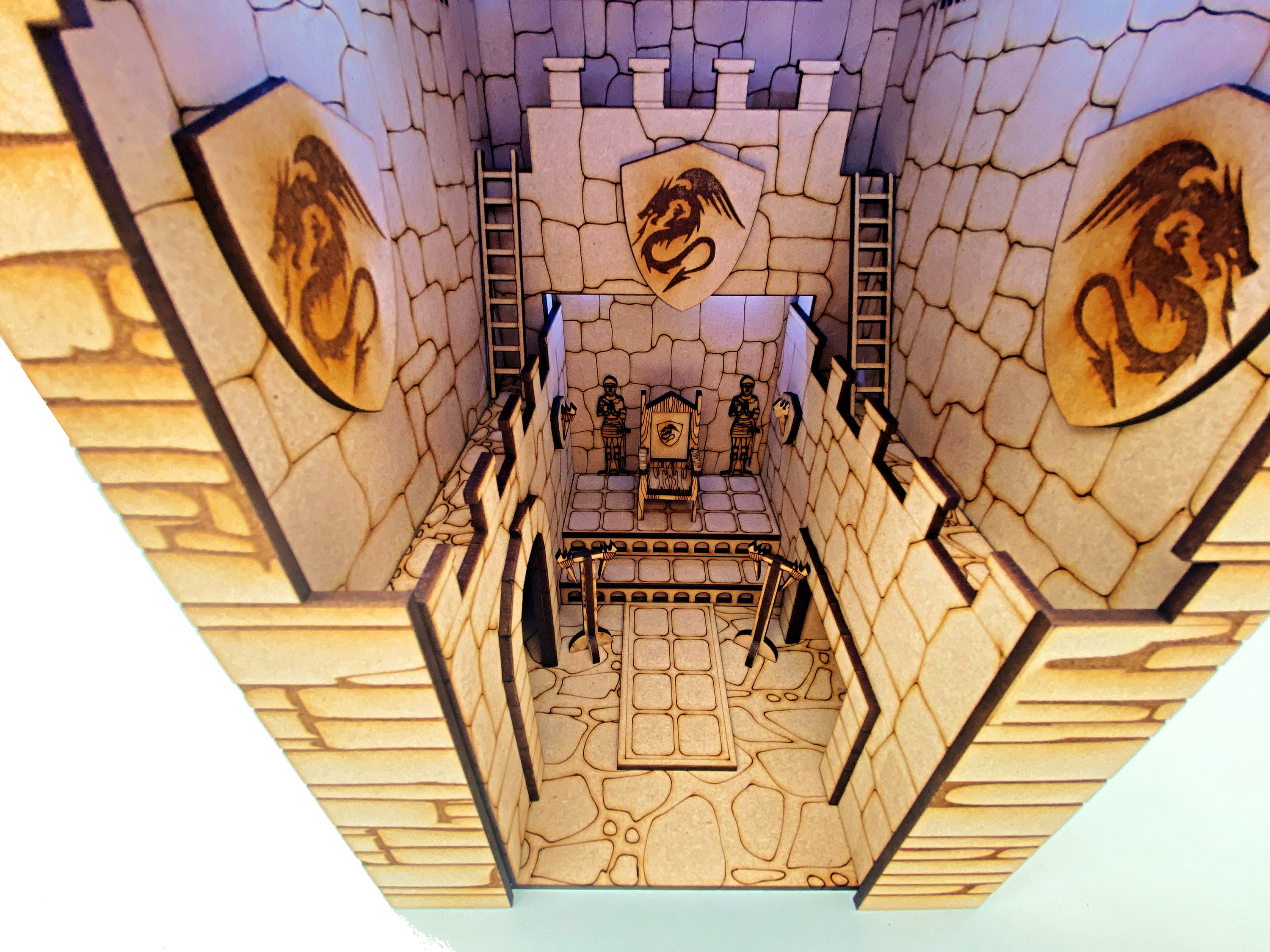 Medieval Fantasy Castle - Throne Room - Royal Palace - Laser Cut or CNC ...