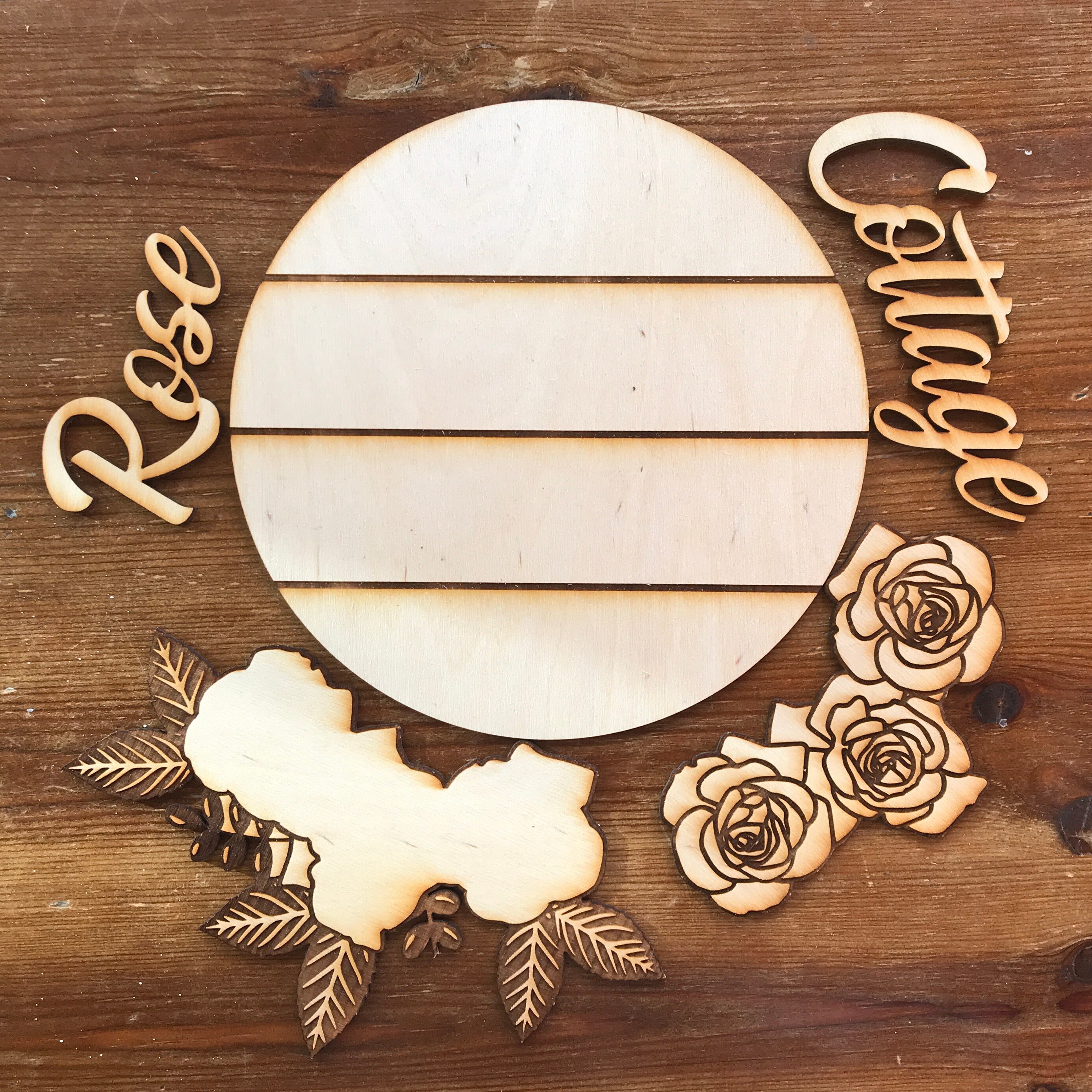 Rose/flower House Sign "rose Cottage" SVG - Glowforge / Laser Designs ...
