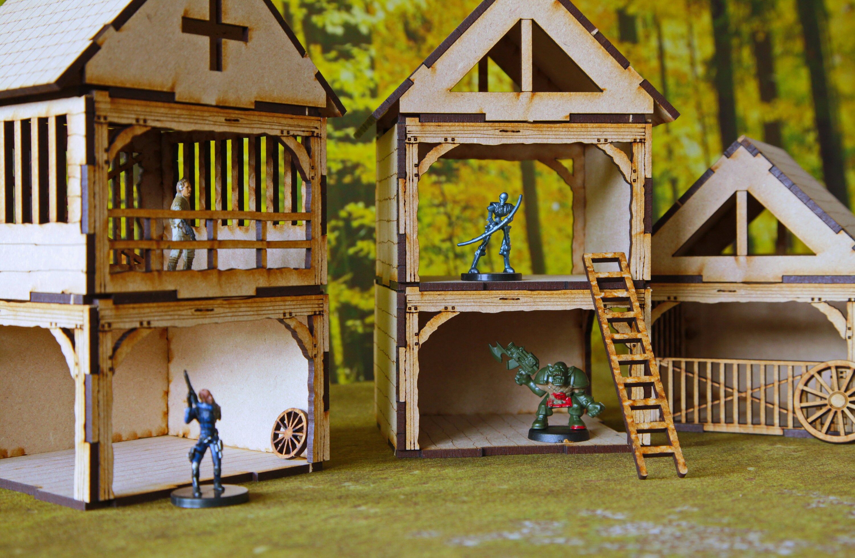 Pack of Five Barns Laser Cut/cnc Digital SVG File - Etsy