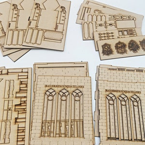 Wizards Library Study Room - Potter Inspired - Laser Cut or CNC Digital ...