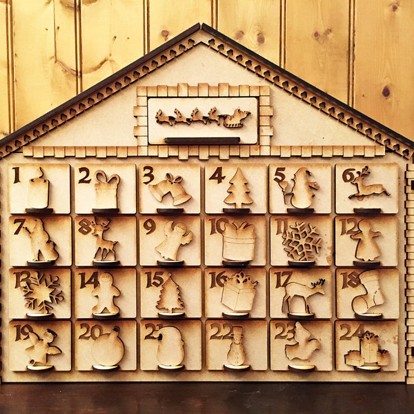 Laser Cut Advent Calendar - Etsy New Zealand
