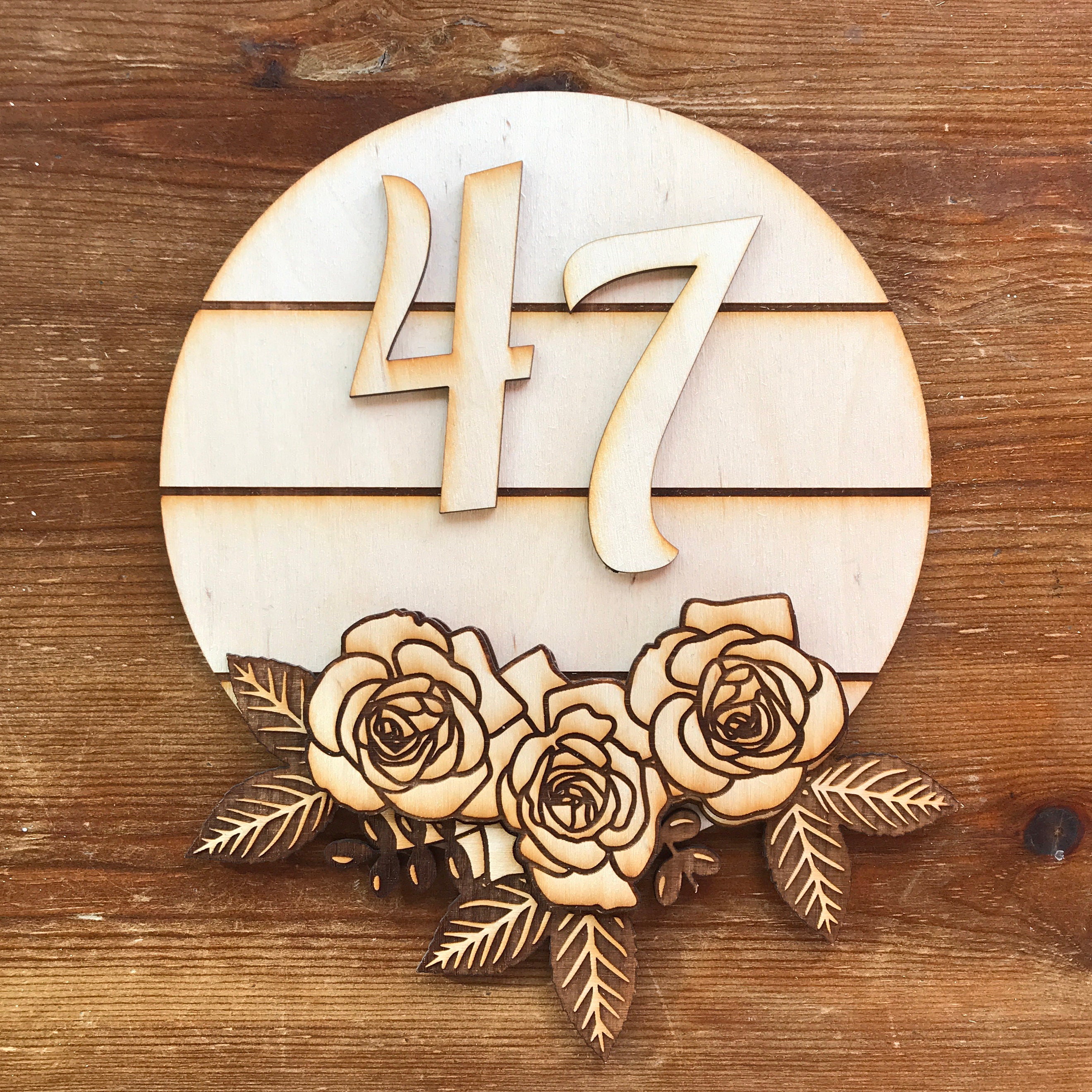 Rose/flower House Sign rose Cottage SVG - Etsy