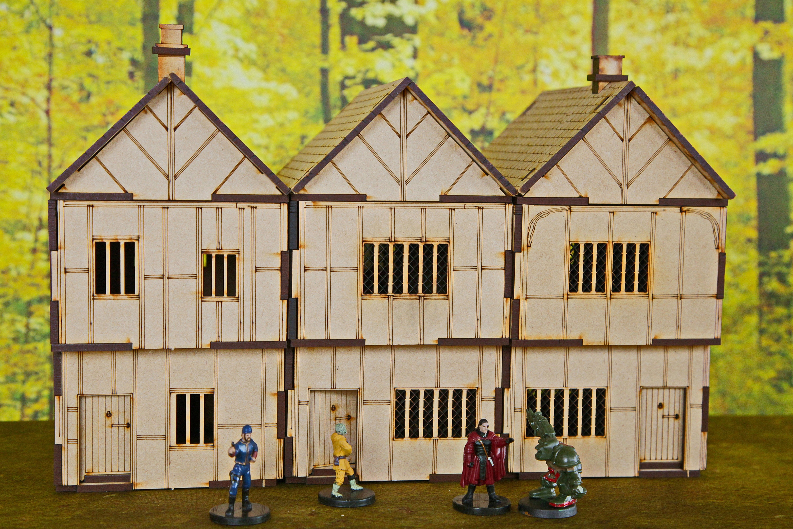 Six Tudor Style, Timber Framed Buildings for Wargames, TTRPG, Fantasy ...