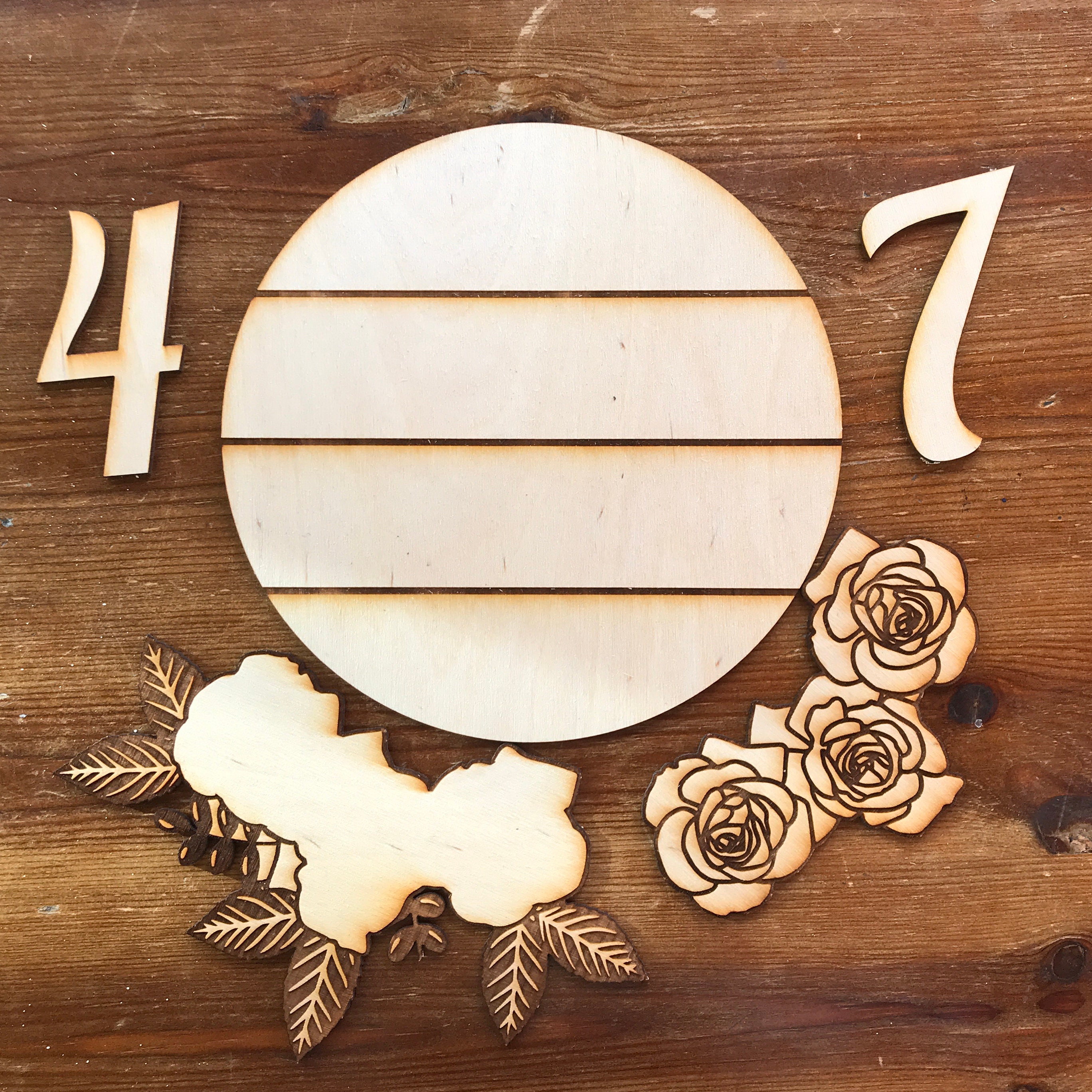 Rose/flower House Sign "rose Cottage" SVG - Glowforge / Laser Designs ...