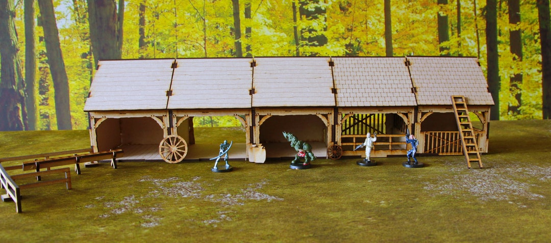 Pack of Five Barns - Laser Cut/cnc Digital SVG File - Etsy