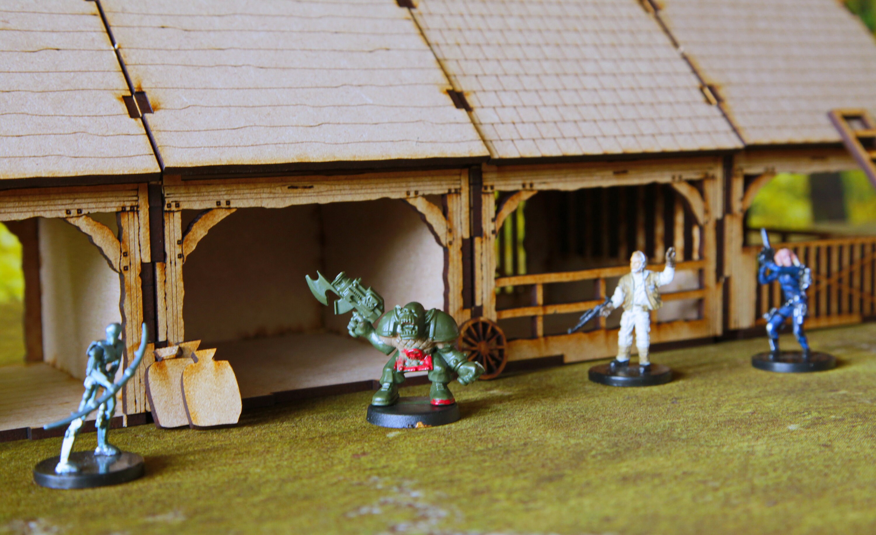 Pack of Five Barns Laser Cut/cnc Digital SVG File - Etsy