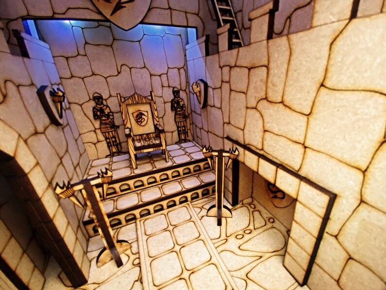 Medieval Fantasy Castle - Throne Room - Royal Palace - Laser Cut or CNC ...
