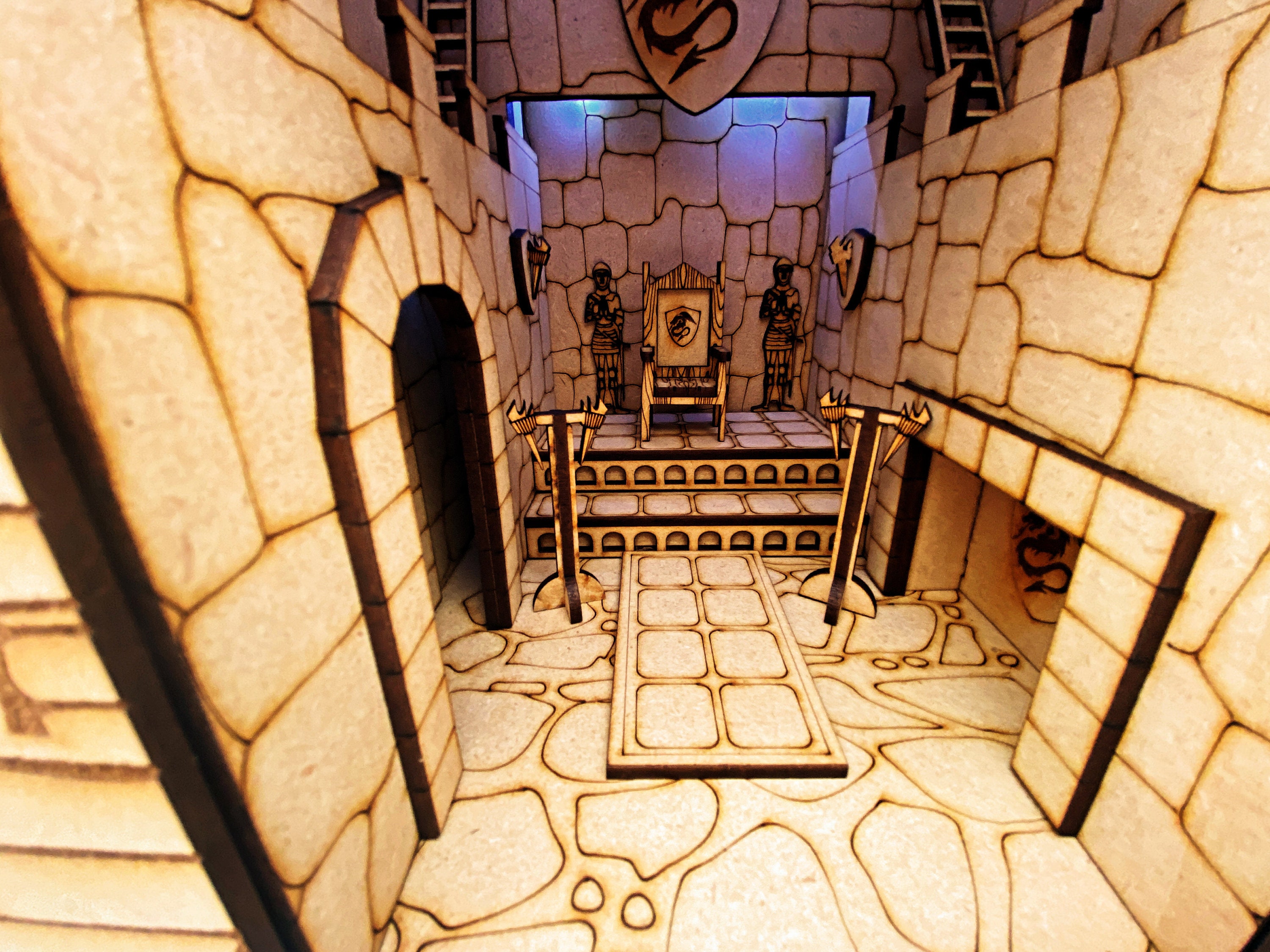 Medieval Fantasy Castle - Throne Room - Royal Palace - Laser Cut or CNC ...