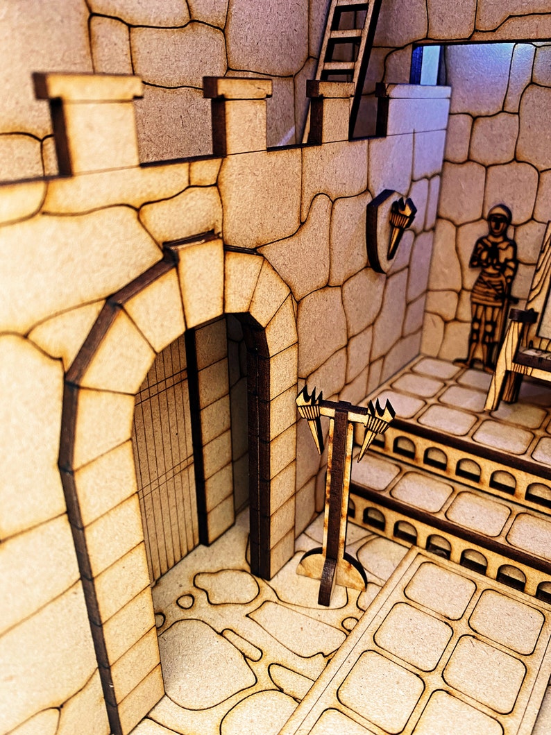 Medieval Fantasy Castle - Throne Room - Royal Palace - Laser Cut or CNC ...