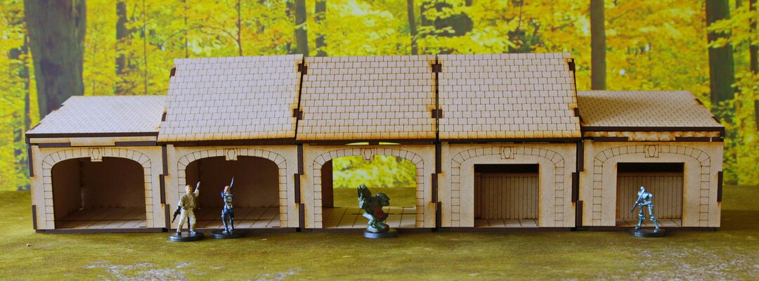 Pack of Five Stable Yard Buildings - Laser Cut/cnc Digital SVG File - Etsy
