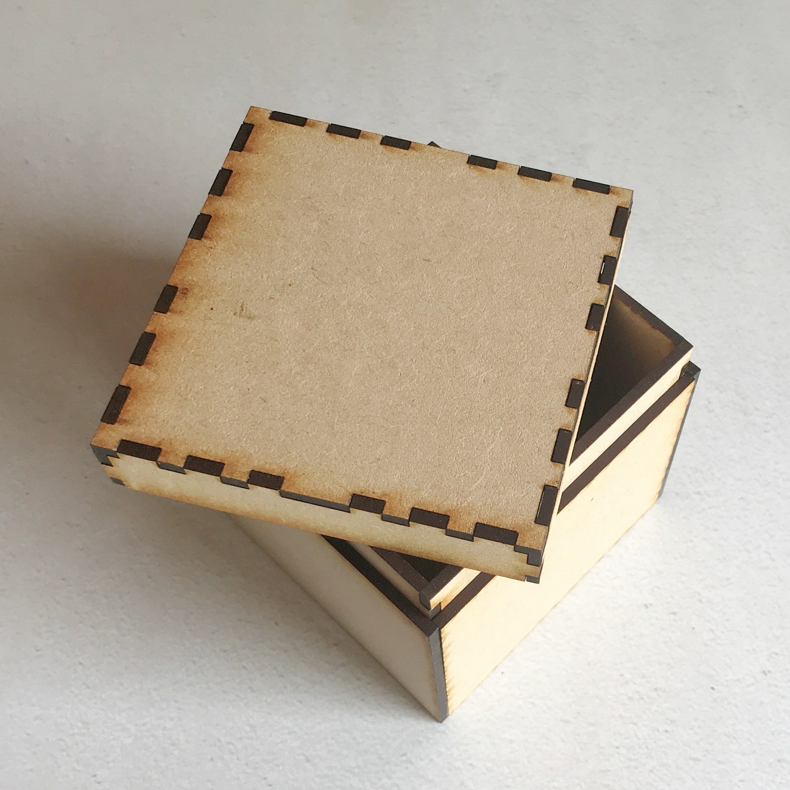 4 Inch Square Box - SVG - Glowforge / Laser Designs SVG Instant ...