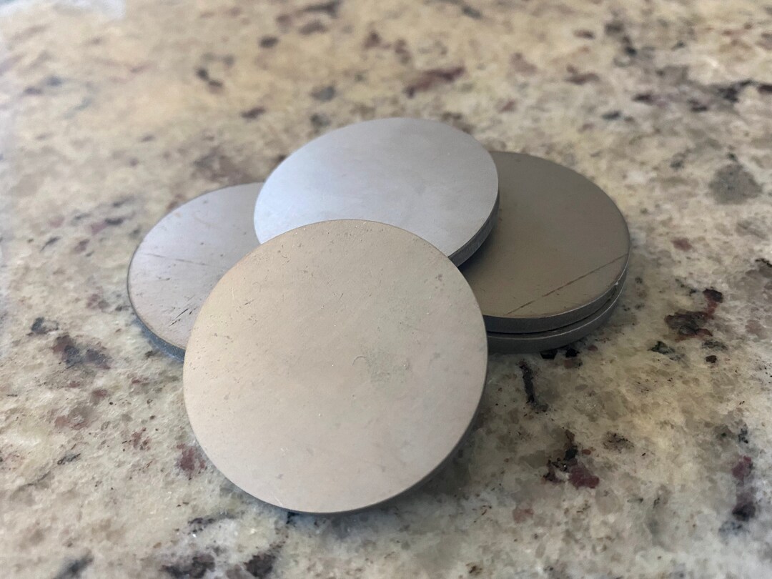 Titanium Discs 1" - 1 1/2" 16 Gauge 18 Gauge 8 Gauge Thick Discs, 8 ...