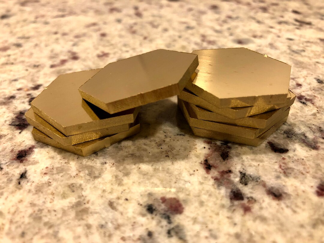 Brass Hexagons 1/8" Thick Blanks , 8 Gauge , Heavy Duty Blank - Etsy