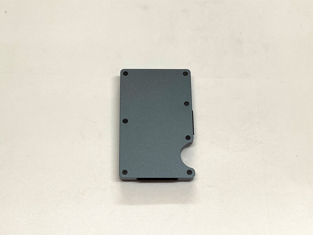 Blank Grey Anodized Aluminum RFID Metal Wallet With Clip - Etsy