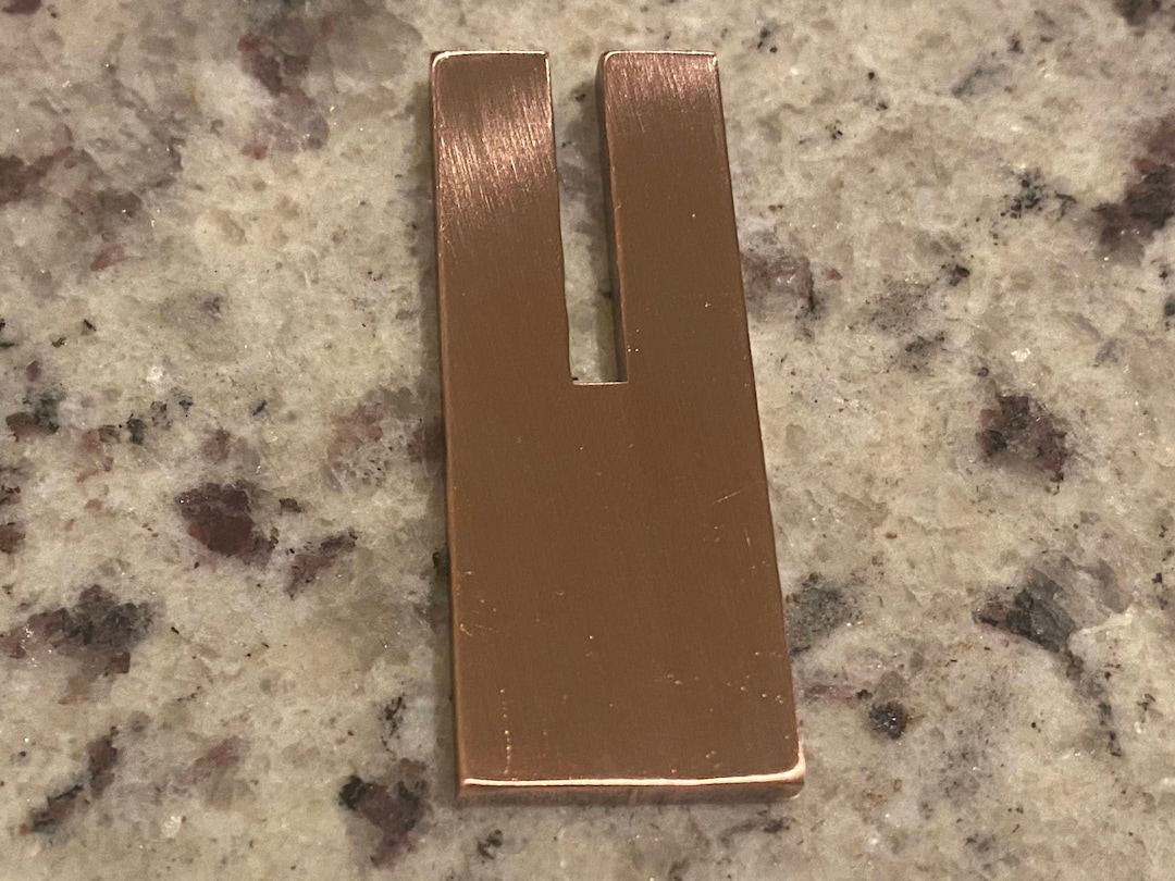 Copper 3/4" X 2" X 1/8" Thick With 1/8" Slot, Slotted Finger Guard ...