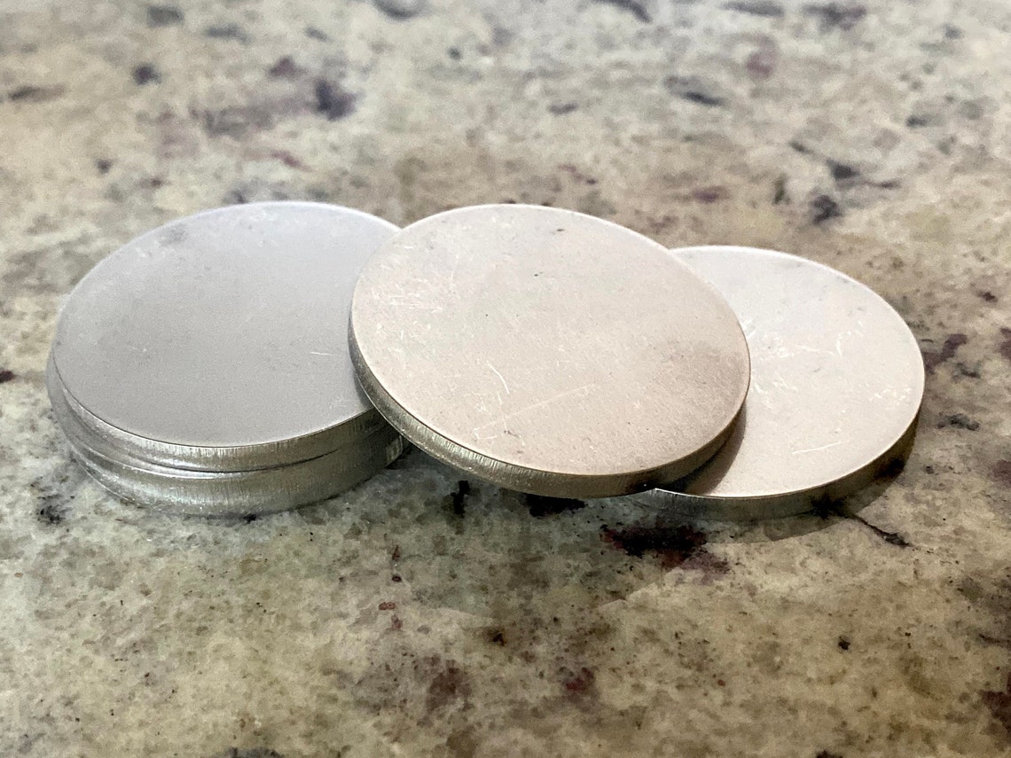 Stainless Steel Discs 1/8 Thick Discs 8 Gauge Heavy | Etsy