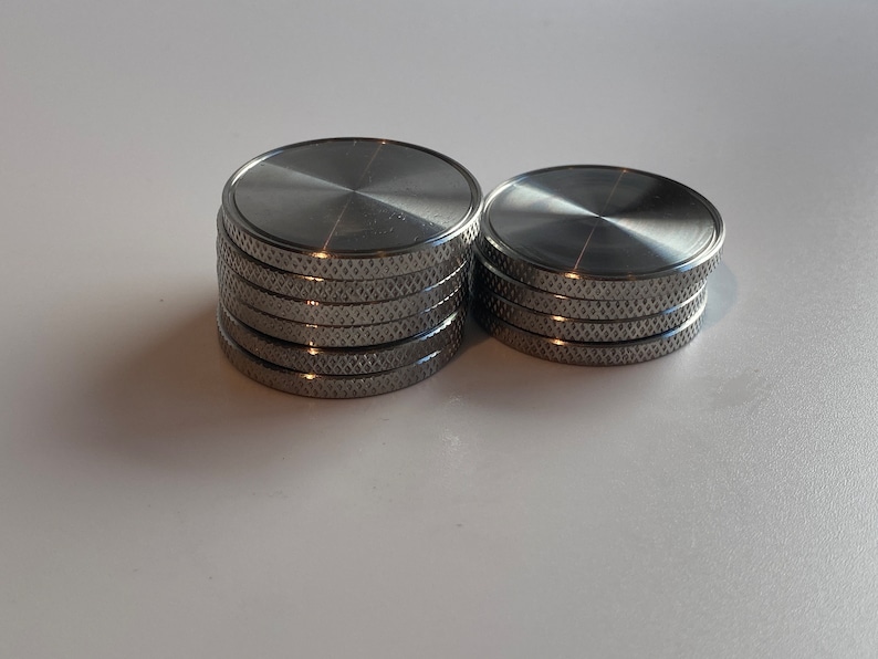 Stainless Steel Coin Blanks - 1 1/4 " X 1/8" - American Made - Reeded ...