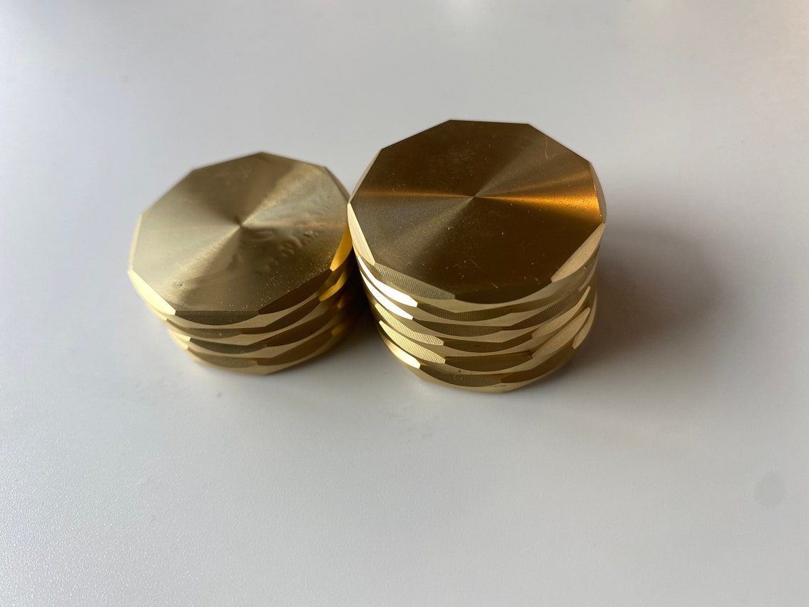 Brass Coin Blanks - 1 1/4 " X 1/8" - American Made - Reeded Edge ...