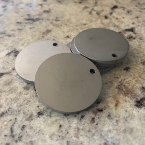 Titanium Discs 1 1 1/2 , 1/8 Thick Discs, 8 Gauge, Heavy Duty Blanks ...