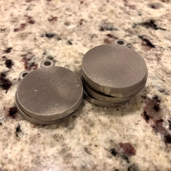 Brass Coin Blanks 1 1/4 X 1/8 American Made Reeded Edge Faceted Edge ...