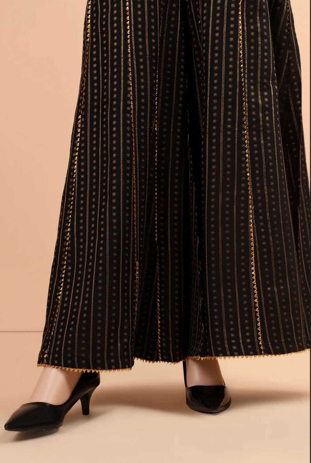 Cotton Jacquard Gharara Pant Trouser Pakistani Indian Bangladeshi ...