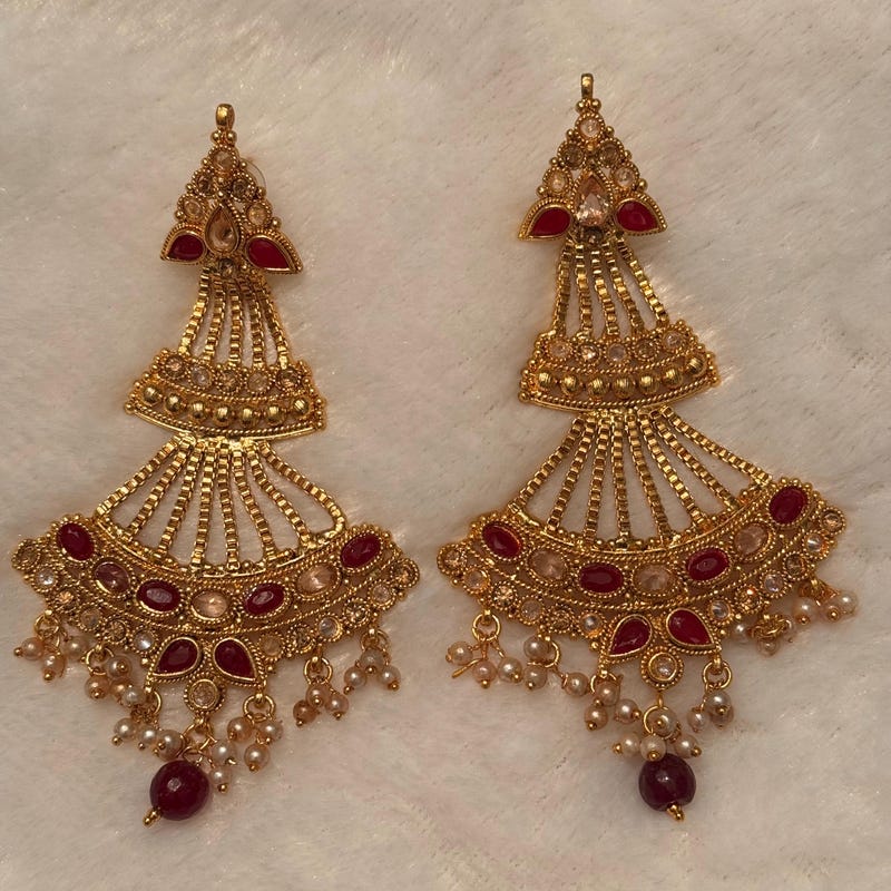 Indian Jhumka - Etsy