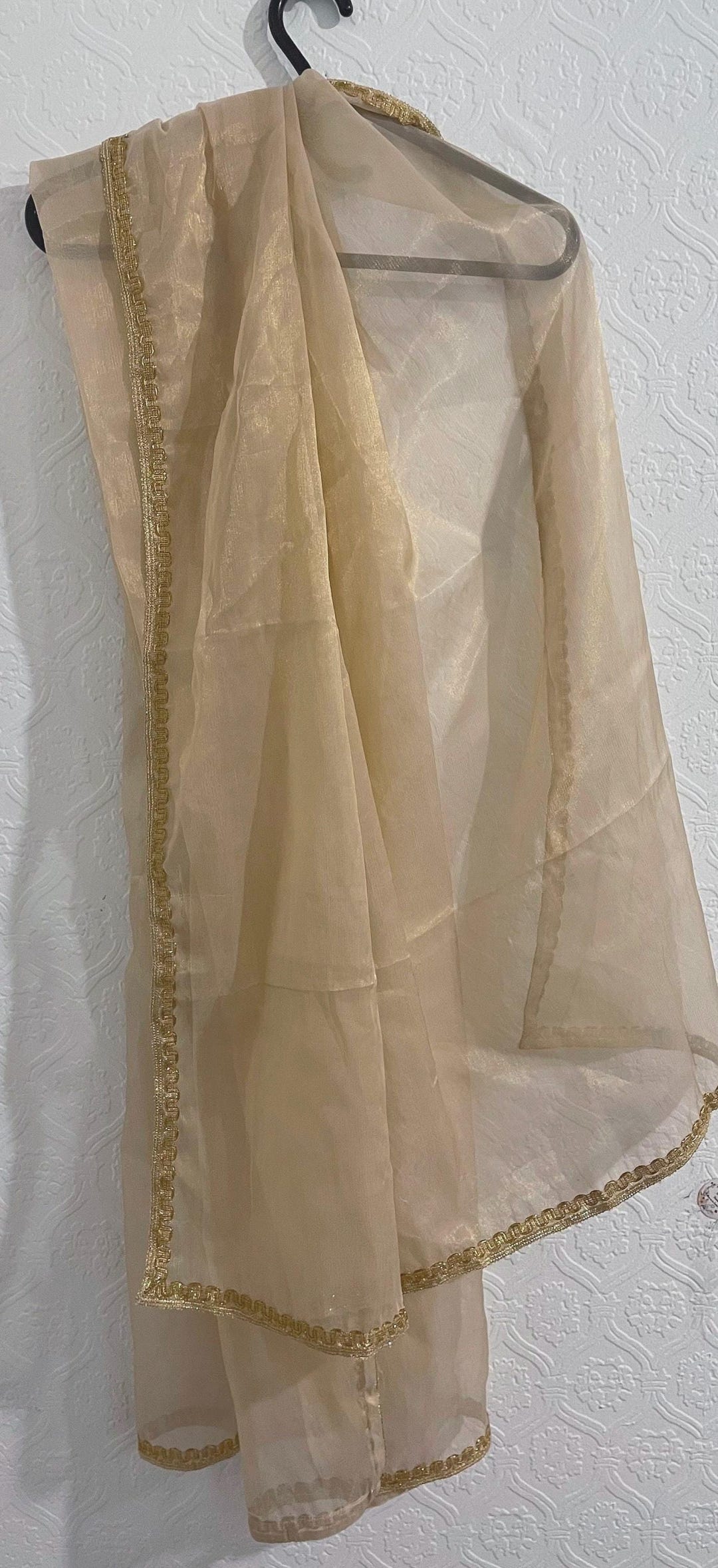 Light Gold Masoori Dupatta Pakistan Indian Wear - Etsy