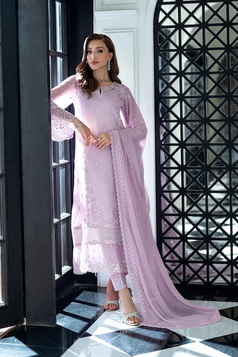 Azure Brand Original Chiffon Embroidered Dress Latest Collection 2025 ...