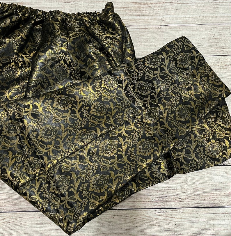 Jamawar Black and Gold Trouser Pant Pakistani Indian Bangladeshi Ready ...