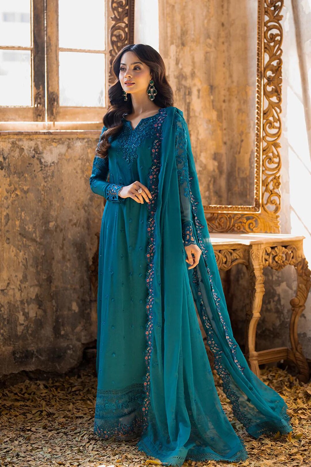 Azure Brand Original Chiffon Embroidered Dress Ensembles Collection ...