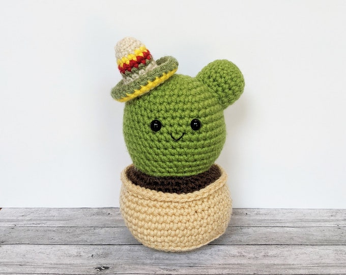 Crocheted Cactus Hat - Etsy
