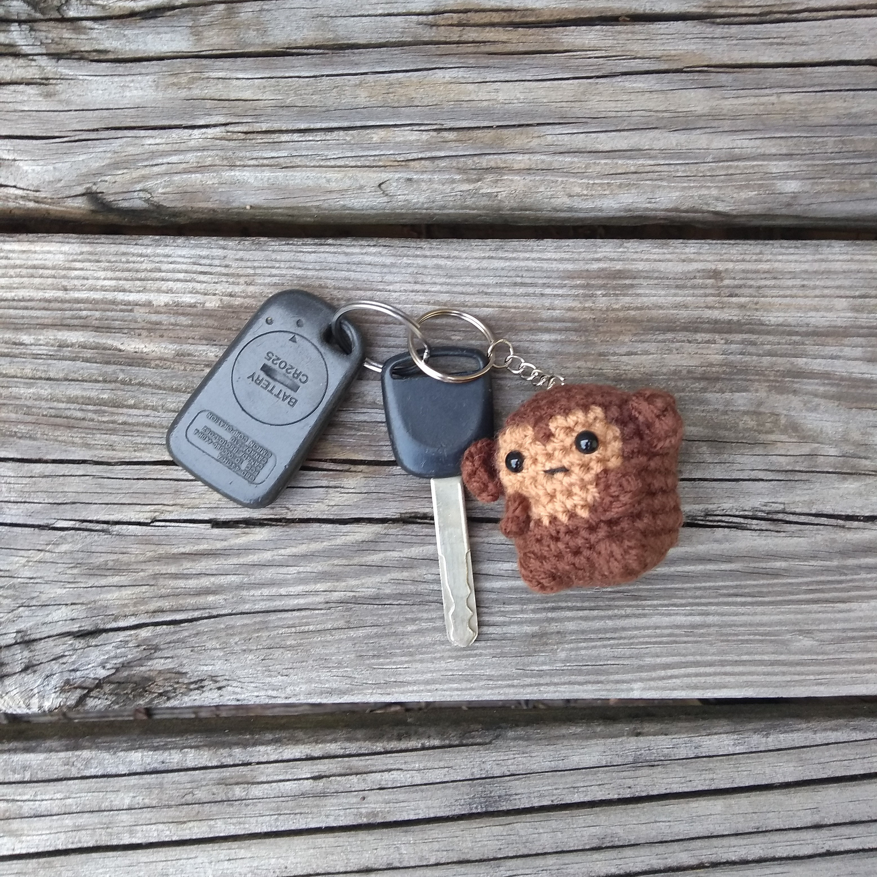Mini crochet monkey Monkey keychain Monkey plush Bag | Etsy