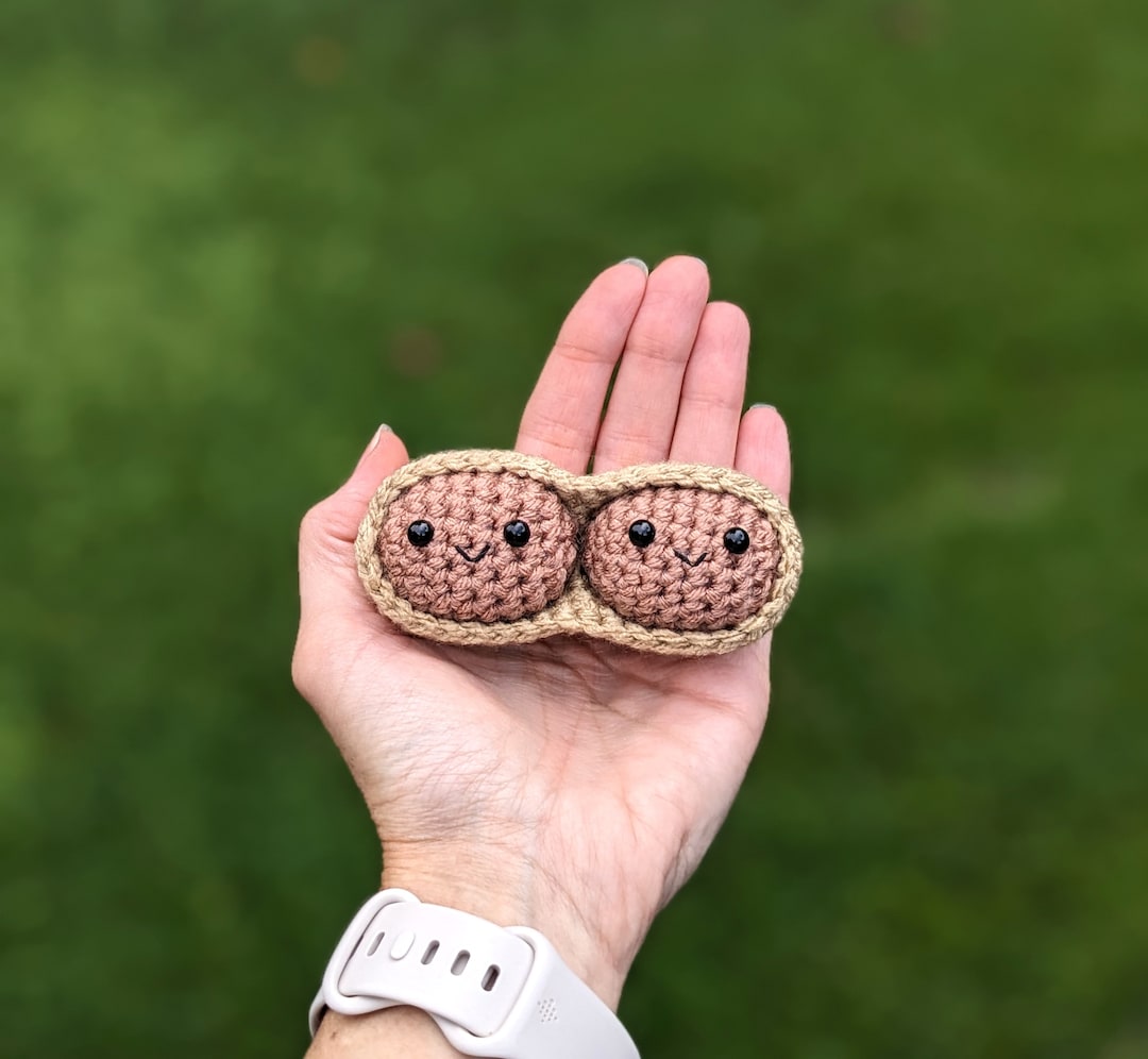 Crochet Peanut Plush, Peanuts in Shell, Gift for Couple, Best Friend ...