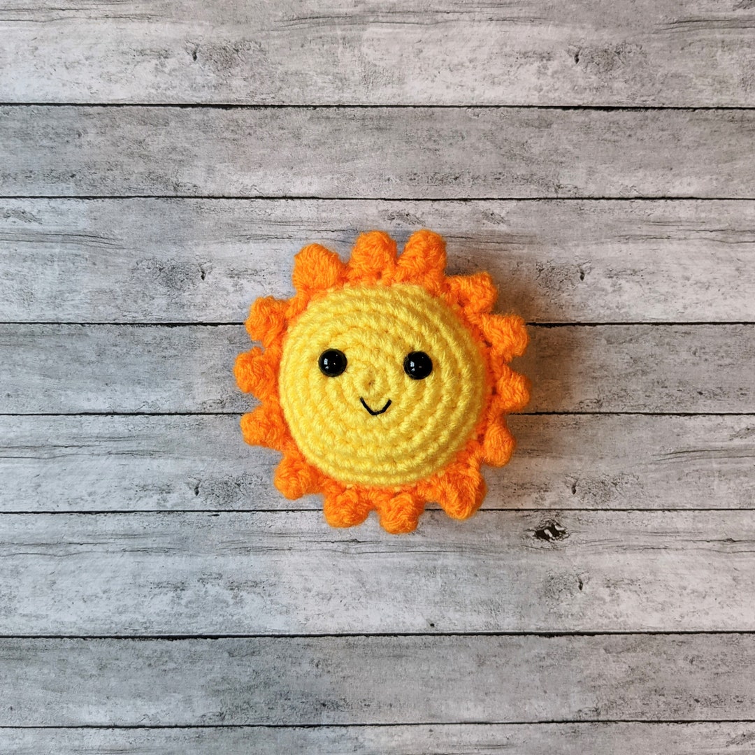 Crochet Sun Plush | Kawaii Sun | Summer Decor | Sunshine Toy - Etsy