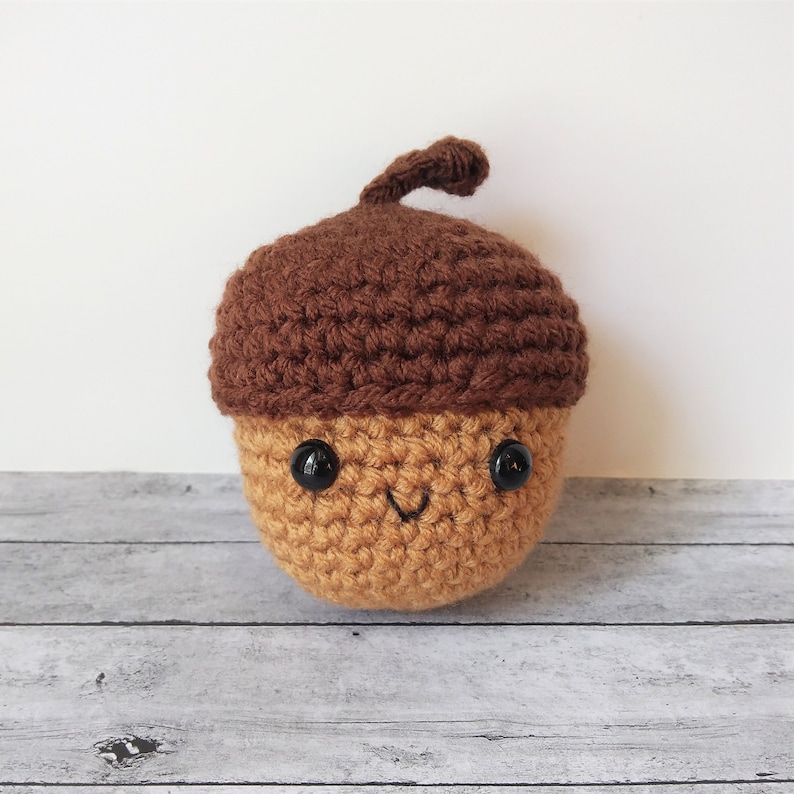 Crochet Acorn Plush Thanksgiving Decoration Amigurumi - Etsy