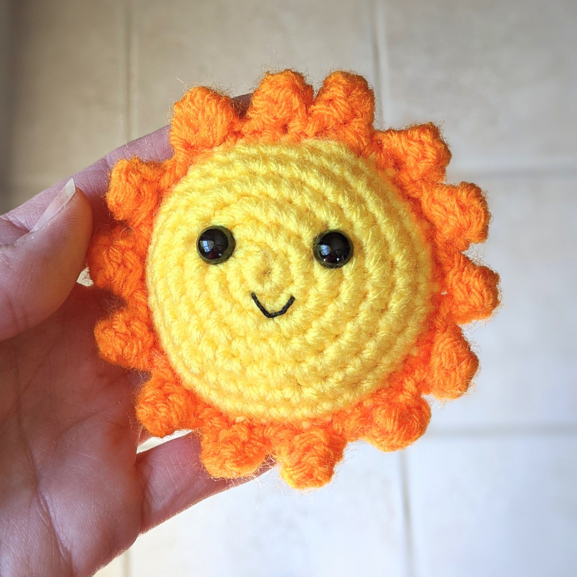 Crochet Sun Plush Kawaii Sun Summer Decor Sunshine Toy - Etsy